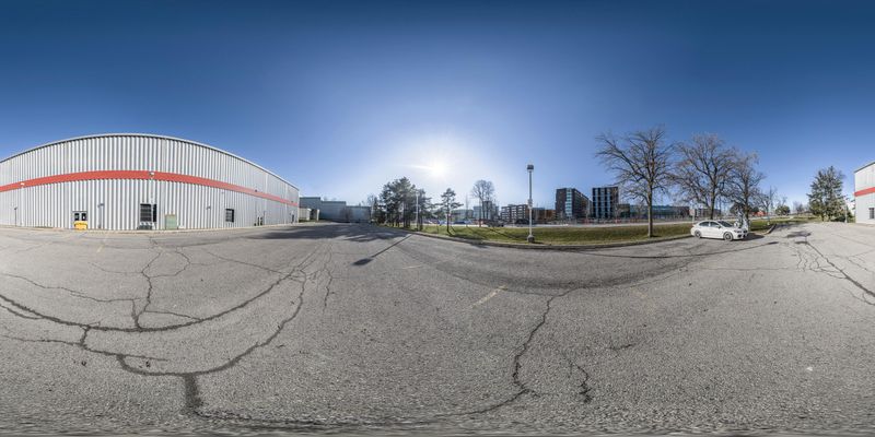 Ottawa City Parking Lot on a Clear Day HDRi Maps and Backplates