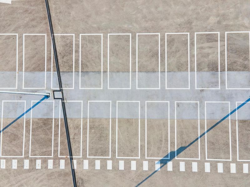 Overhead View of Parking Lot in Holland HDRi Maps and Backplates