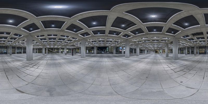 Panoramic View of a Parking Garage in a Metropolitan Area HDRi Maps and ...