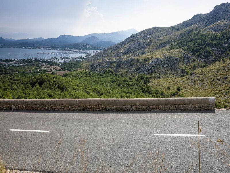 Panoramic View of Coastal Road in Spain HDRi Maps and Backplates