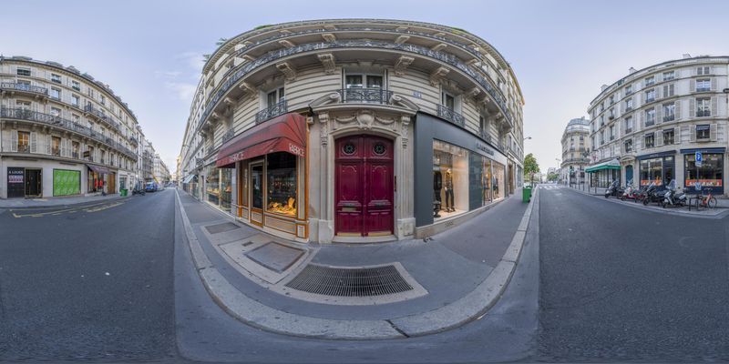 Classic Architecture in the Streets of Paris, France HDRi Maps and ...