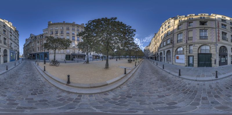 Paris, France: A Charming Street Scene in the Afternoon HDRi Maps and ...