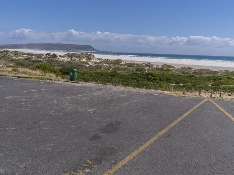 Parking Lot with Beach Background and Ocean View