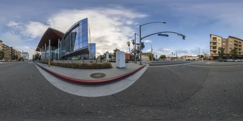 Pasadena, California Intersection HDRi Maps and Backplates