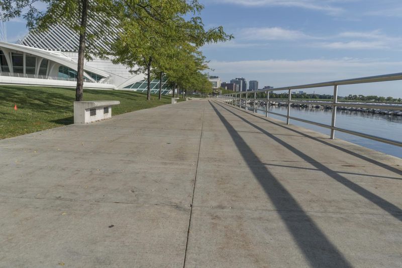 Paved Pathway by the Water with Buildings in the Background HDRi Maps ...