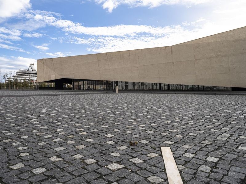 Portugal City Landmark: Modern Building HDRi Maps and Backplates