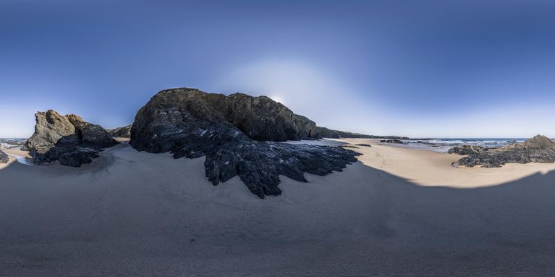 Portugal Coastal Landscape: Massive Rock Formations HDRi Maps and ...
