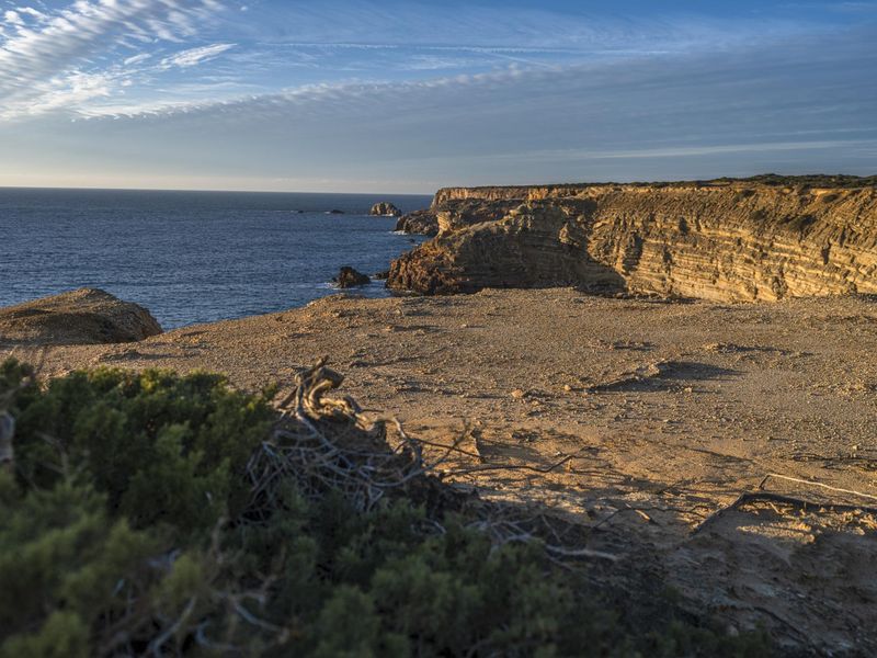 Portugal's Coastal Beauty: Cliffs and Vegetation at Dawn HDRi Maps and ...