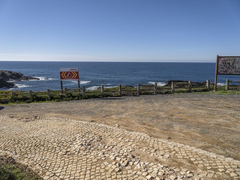 Portugal Ocean View Stone Sidewalk HDRi Maps and Backplates