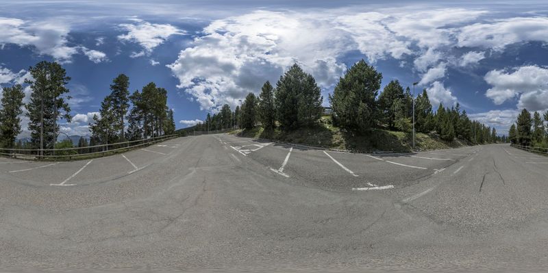 Pyrenees Road in Spain: A Switchback Through Lush Greenery HDRi Maps ...