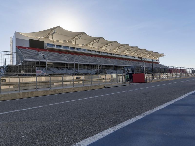 Race Track Architecture with Clear Sky HDRi Maps and Backplates