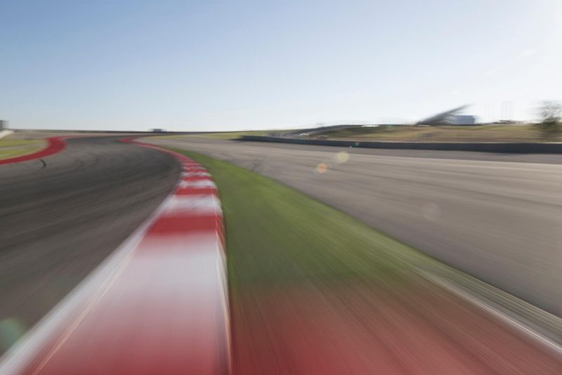 Race Track on Asphalt Road with Clear Sky at Horizon - HDRi Maps and ...