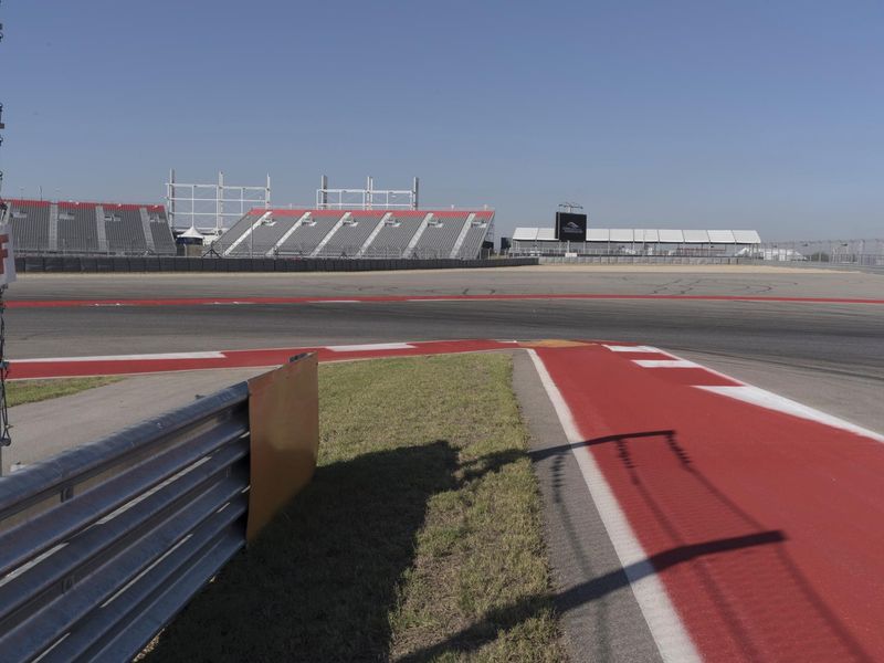 Race Track with Asphalt Road Curves - HDRi Maps and Backplates