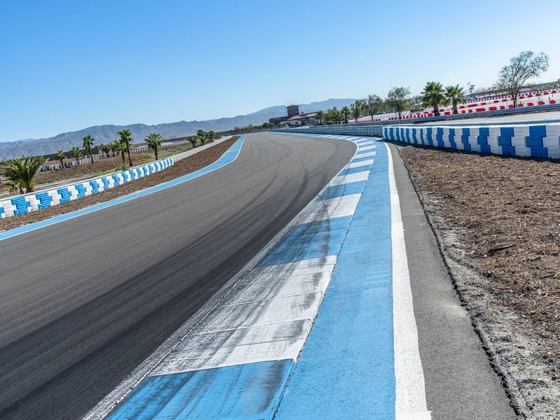 Race Track on Clear Sky Day in USA HDRi Maps and Backplates