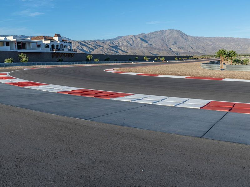 Race Track Curve at Dawn HDRi Maps and Backplates