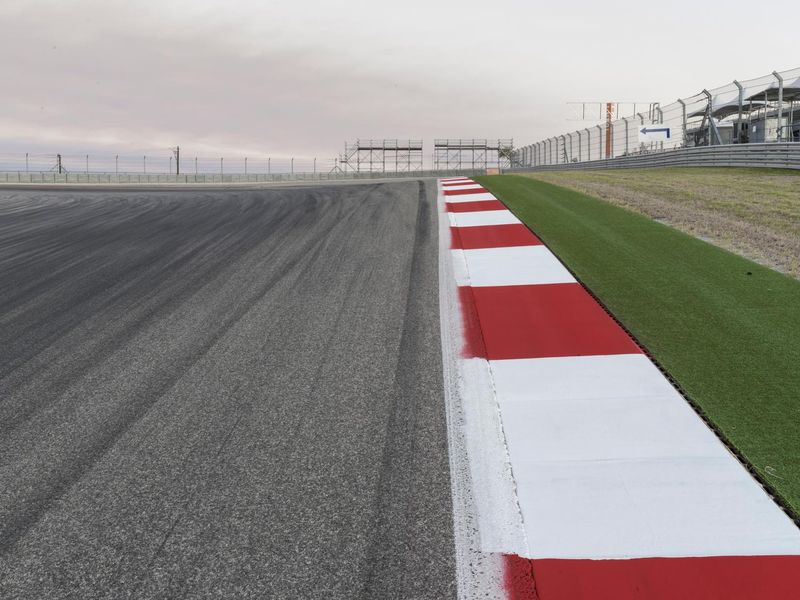 Race Track Dawn on Straight Road to the Stadium HDRi Maps and Backplates