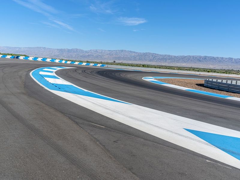 Race Track Day in USA: Clear Skies and Fast Lanes HDRi Maps and Backplates