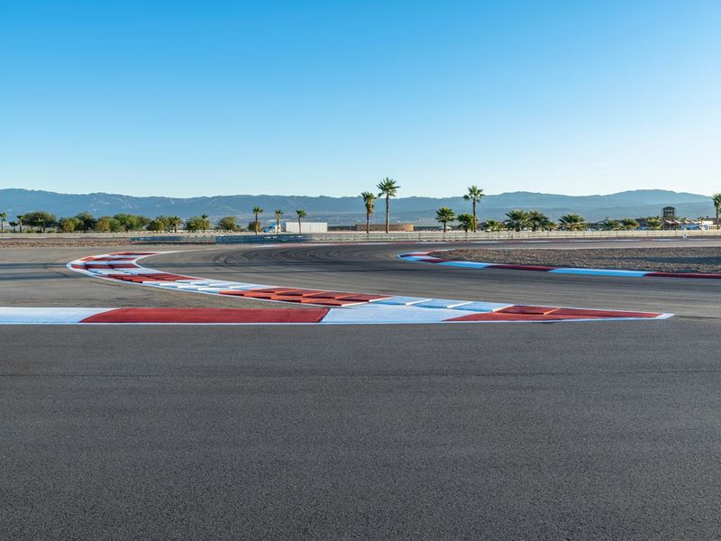 Race Track Road: Curve at Break of Day HDRi Maps and Backplates