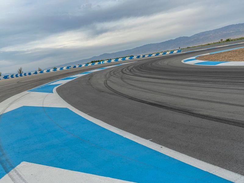 Race Track Road Curve in the USA HDRi Maps and Backplates