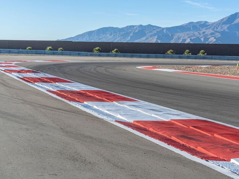 Race Track in USA: Asphalt with Beautiful Clouds on a Sunny Day HDRi ...