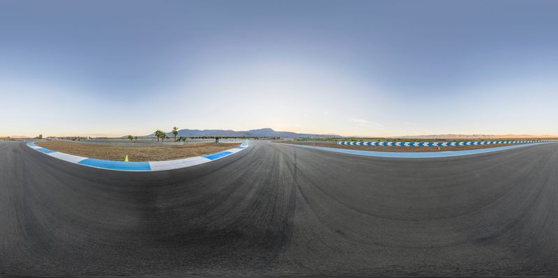 Race Track in the USA: Curved Asphalt Road for Racing HDRi Maps and ...
