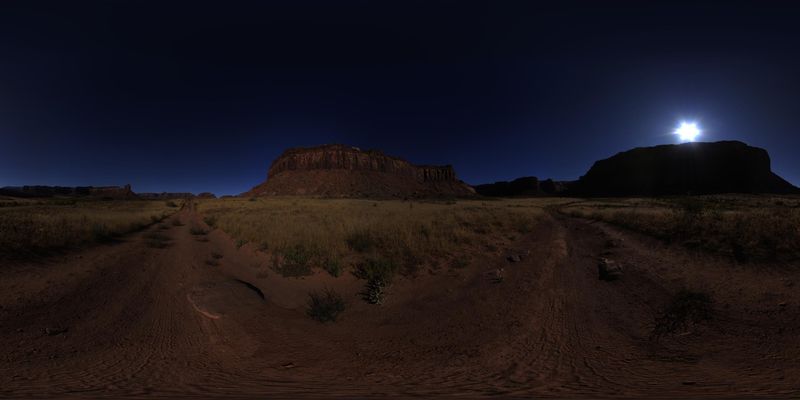 Red Rock Canyons: A Desert Journey on Dirt Roads HDRi Maps and Backplates