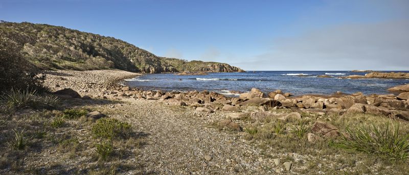 Remote Beach Rocky Shore Landscape HDRi Maps and Backplates