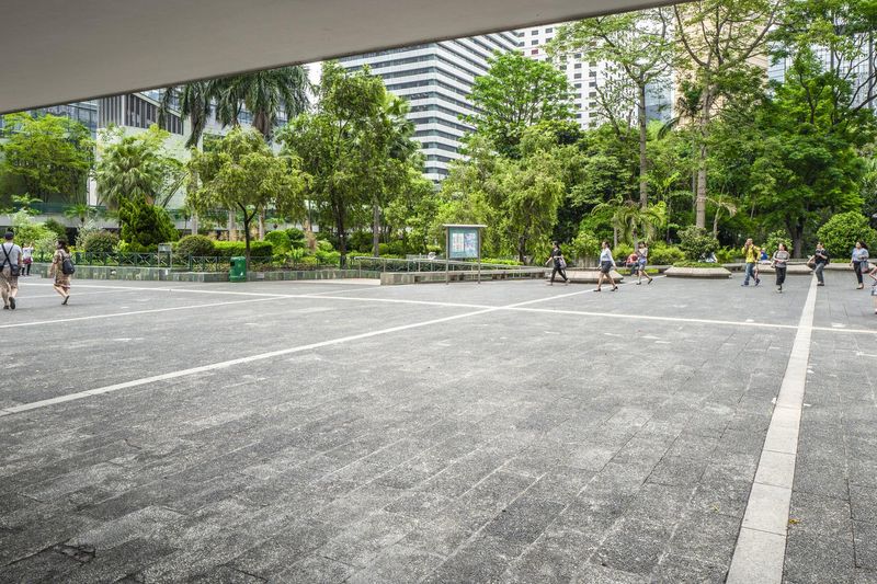 Residential Area on a Sunny Day: Open Space and Trees HDRi Maps and ...