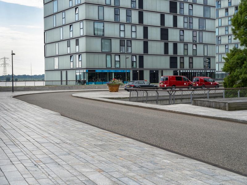 Residential Area in Holland: A High-rise Building HDRi Maps and Backplates