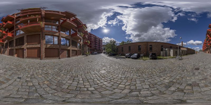 Residential Courtyard in Berlin, Germany