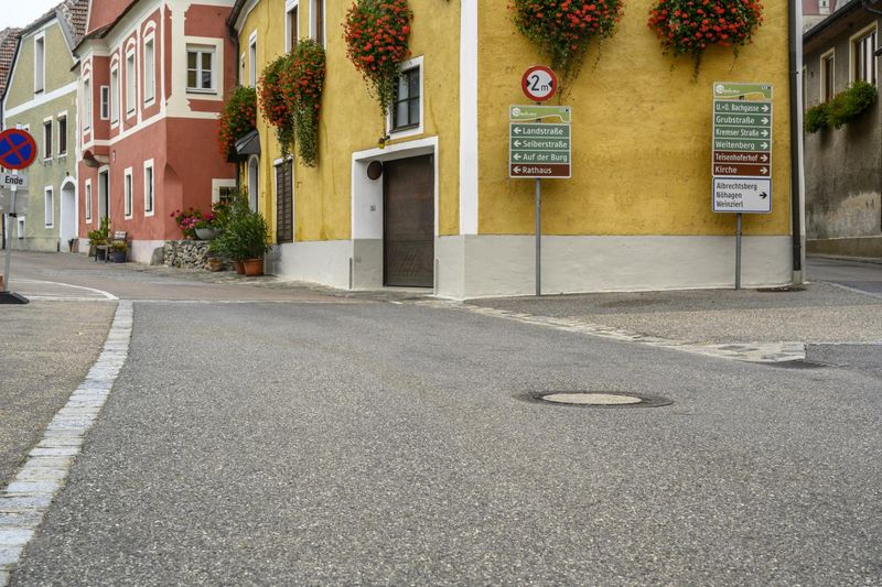 Residential Street Corner with Classic Architecture HDRi Maps and ...