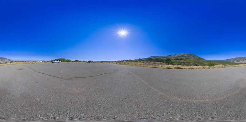 Road Reflection: A Skier's View Down the Slope HDRi Maps and Backplates