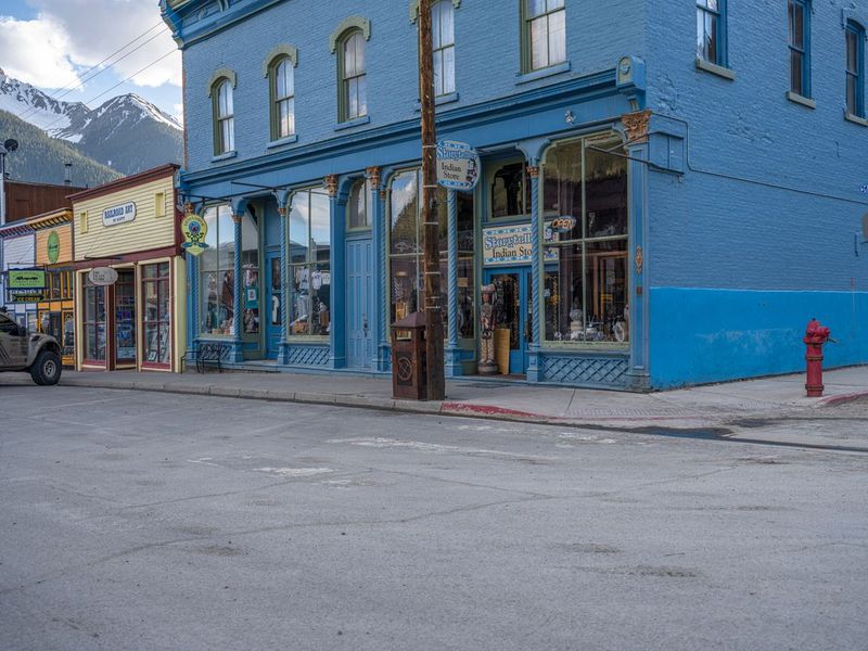 Road with Storefronts in Silverton, Colorado: A Picturesque Day - HDRi ...