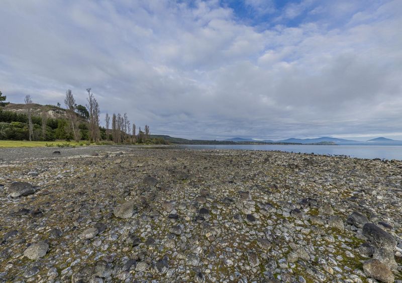 Rocky Beach with Large Body of Water and Hills HDRi Maps and Backplates