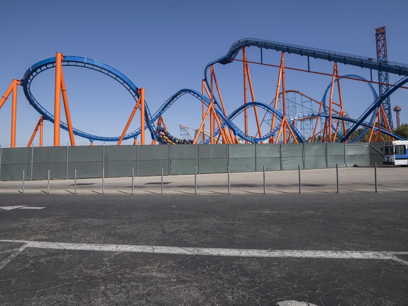 Roller Coaster on Display in Los Angeles Parking Lot - HDRi Maps and ...