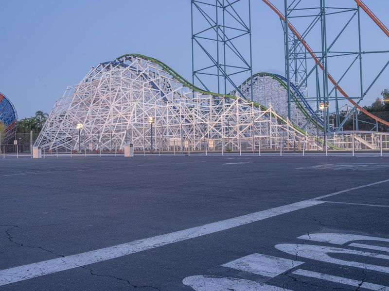 Roller Coaster Sunset at Amusement Park Los Angeles HDRi Maps and ...