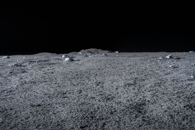 Rugged Moon Surface Track in the Universe - HDRi Maps and Backplates