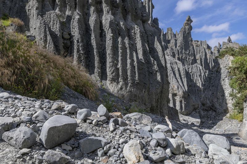Rugged Mountain Landscape with Low Dirt Road HDRi Maps and Backplates