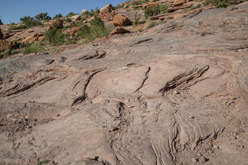 Rugged Red Rock Landscape in Moab Rim, Utah HDRi Maps and Backplates