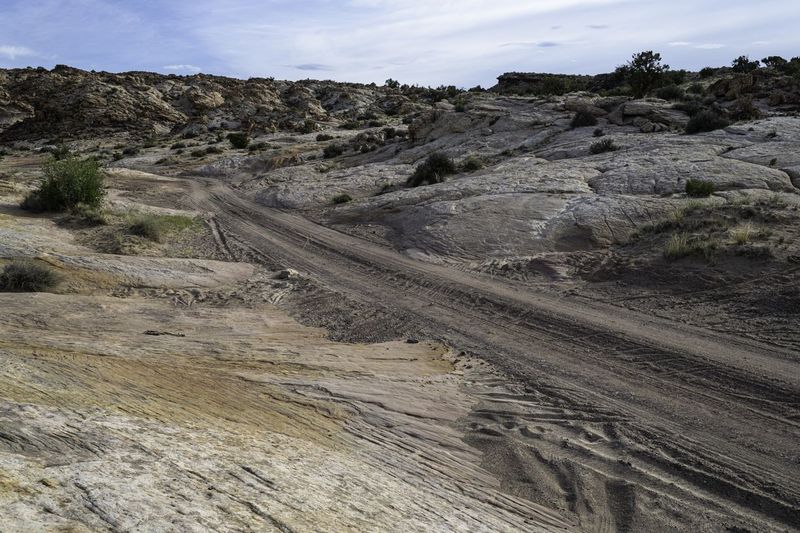 Rugged Road Through Red Rock Landscape HDRi Maps and Backplates