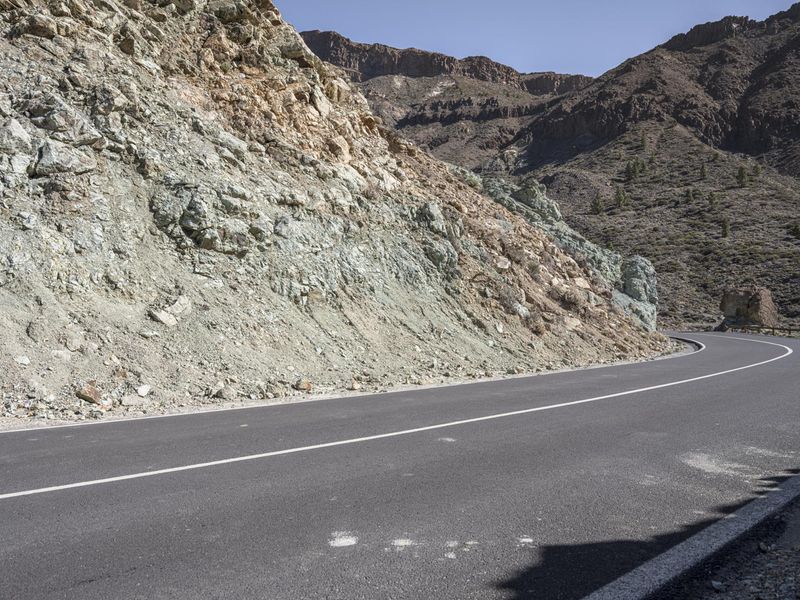Rugged Road in Tenerife, Spain: Mountain Landscape HDRi Maps and Backplates