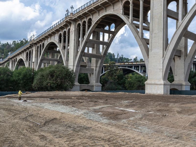 Rural Bridge: Daytime View on a Concrete Surface HDRi Maps and Backplates