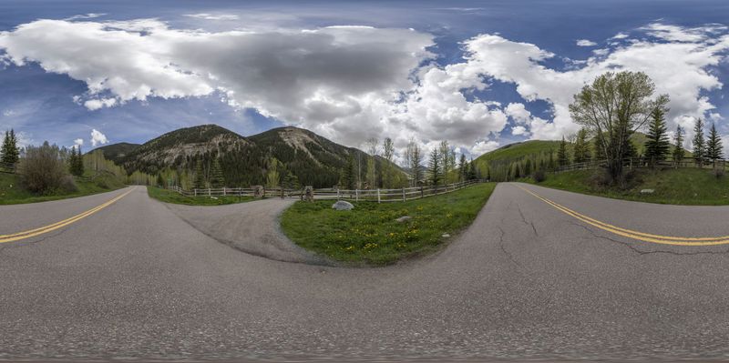 Rural Colorado Landscape: Aspen Trees and Mountains HDRi Maps and ...