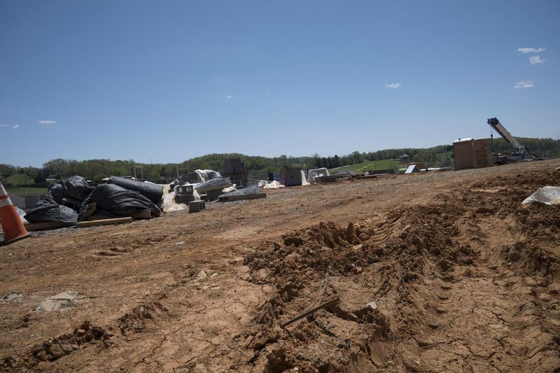 Rural Construction Site with Vehicles and Dirt HDRi Maps and Backplates