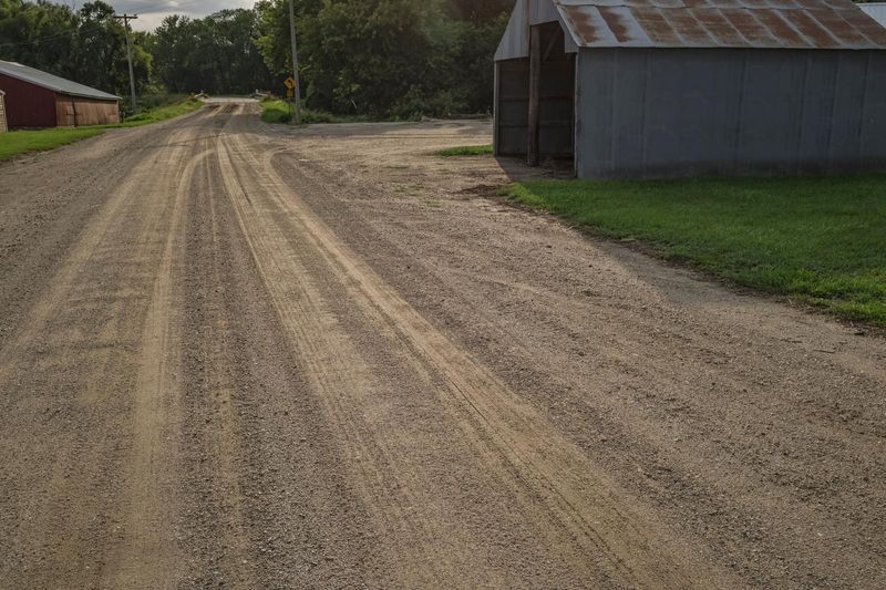 Rural Iowa Road: Fields under a Cloudy Sky HDRi Maps and Backplates