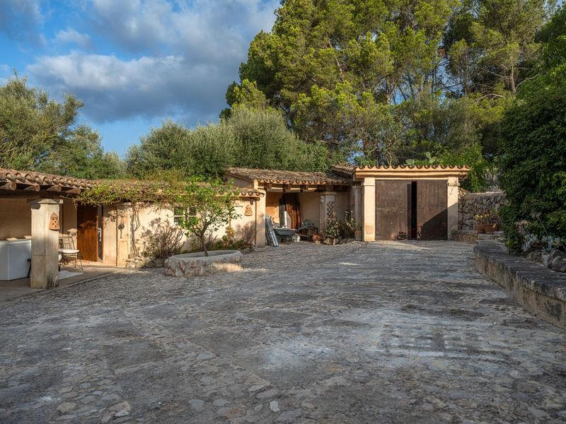 Rural Majorca: Spanish Farmhouse on Paver Road HDRi Maps and Backplates