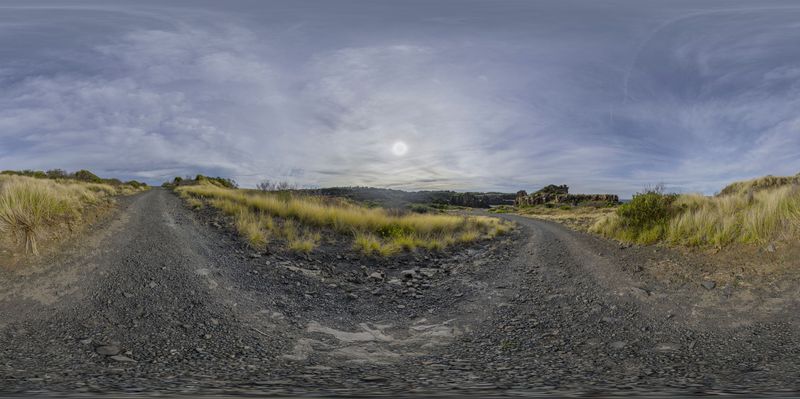 Rural Road in Australia: A Muddy Dirt Road Leading to a Hill HDRi Maps ...