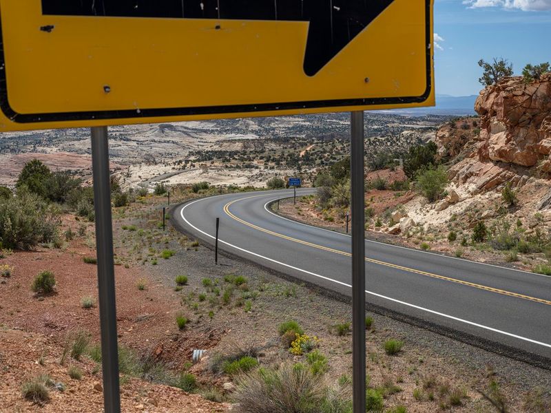 Rural Utah Landscape: A Road Beneath Fluffy Clouds HDRi Maps and Backplates