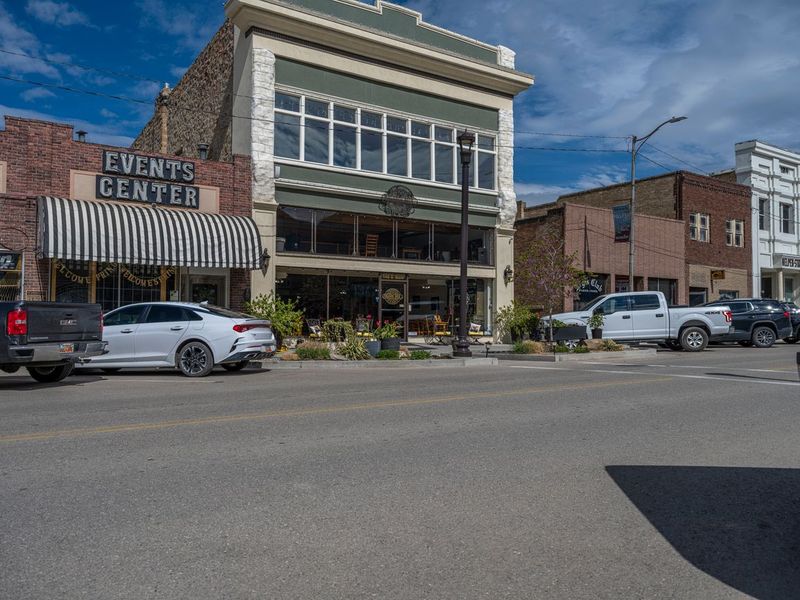 Rural Utah Road with Charming Storefronts HDRi Maps and Backplates