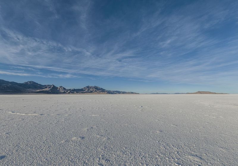 Salt Lake Desert Landscape: A Daytime View HDRi Maps and Backplates